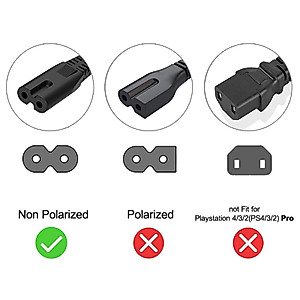 SapplySource 6ft UL AC Power Cord Cable for Dynex DX-32L220A12 Cord Charger Supply Mains PSU TV