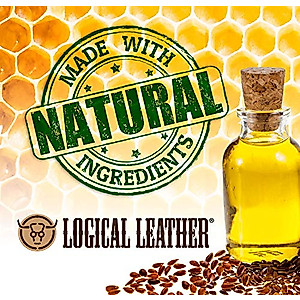 Natural Waterproofing Leather Cream for Boots, Sofa, Purses, Shoes, Furniture, Auto Upholstery - pH Balanced, Non-Toxic Gentle - 8 oz.