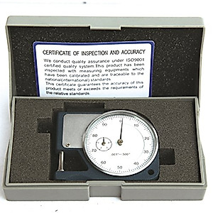 HFS (R) Thickness GAGE DIAL Micrometer Caliper Scope Sheet Paper (0.5"x0.001" Mechanical)
