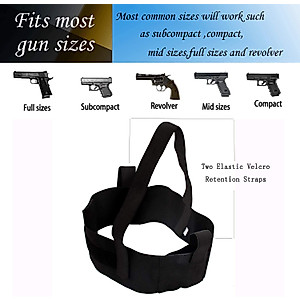 Kcctoo Deep Concealment Shoulder Holster Elastic Tactical Underarm Gun Holster for Men Women