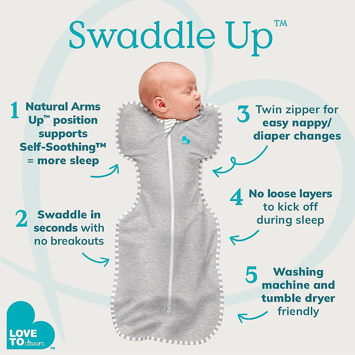 Love to Dream Swaddle UP, Baby Sleep Sack, Self-Soothing Swaddles for Newborns, Improves Sleep, Snug Fit Helps Calm Startle Reflex, New Born Essentials for Baby, 8-13lbs, Pink