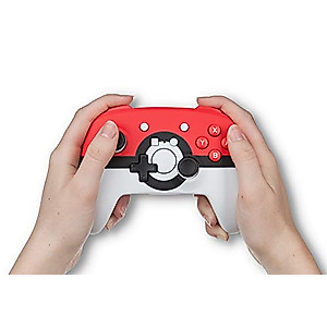 PowerA Enhanced Wireless Controller for Nintendo Switch: Pokemon Poke Ball Red - Nintendo Switch, Nintendo Switch Lite, Gamepad, game controller, Bluetooth controller, AA Battery