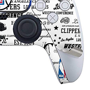 Skinit Gaming Decal Skin Compatible with PS5 and Compatible with PS5 Digital Edition DualSense Controller - Officially Licensed NBA Los Angeles Clippers Blast Logos Design