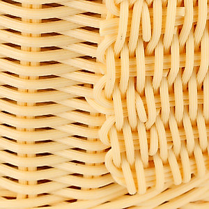 Cabilock Rattan Bread Basket Rattan Food Basket 1pc Bamboo Fruit Stand Candy Child Food Serving Baskets Tabletop Fruit Basket