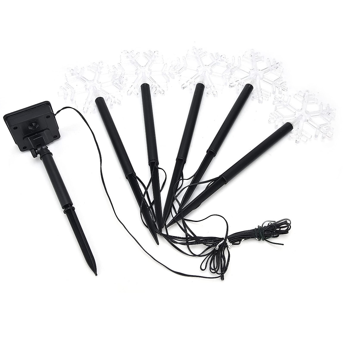 Solar Light Snowflake, Snowflake Shape Practical Solar Lawn Light for Courtyardsyard for Home for Garden Landscape for Outdoor