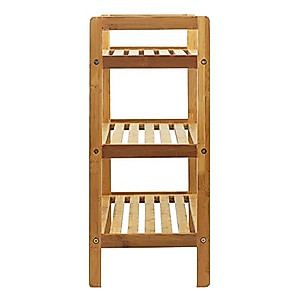 Oceanstar 3-Tier Bamboo Shoe Rack, Natural