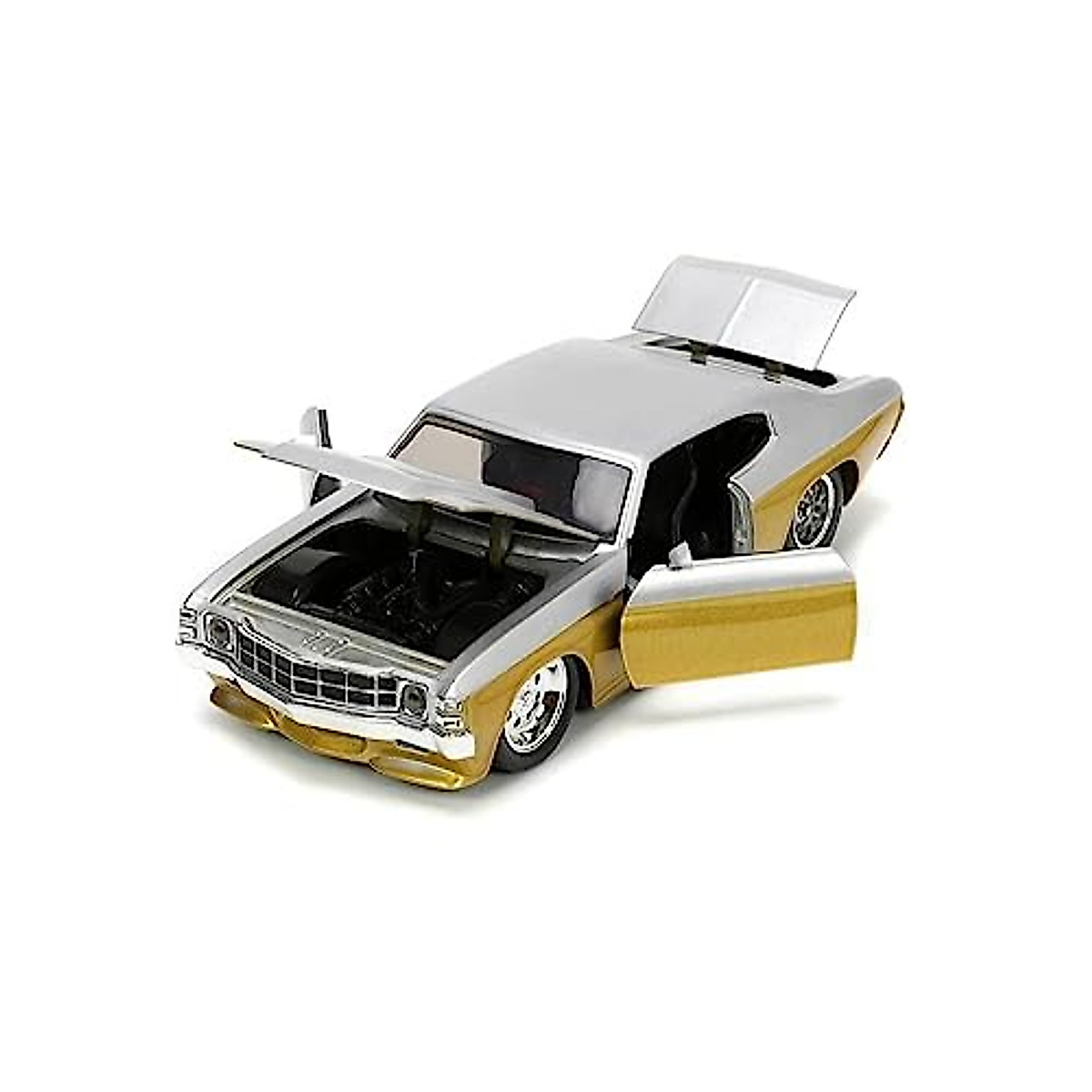 1970 Chevy Chevelle SS, Gold and Silver - Jada Toys 34116-1/24 Scale Diecast Model Car