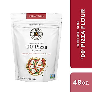 TORVA Outdoor Prep Cart,Portable Dining Table for Pizza Oven, Double-Shelf Patio Grilling Backyard BBQ Grill Cart & King Arthur 00 Pizza Flour, Non-GMO Project Verified, 100% American Grown Wheat, 3lb