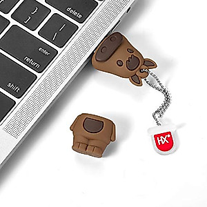 USB Flash Drives, 8GB / 16GB / 32GB / 64GB Waterproof Cute Novelty USB 2.0 USB Memory Stick Data Storage Pendrive Thumb Drives (32GB, Cute Horse)
