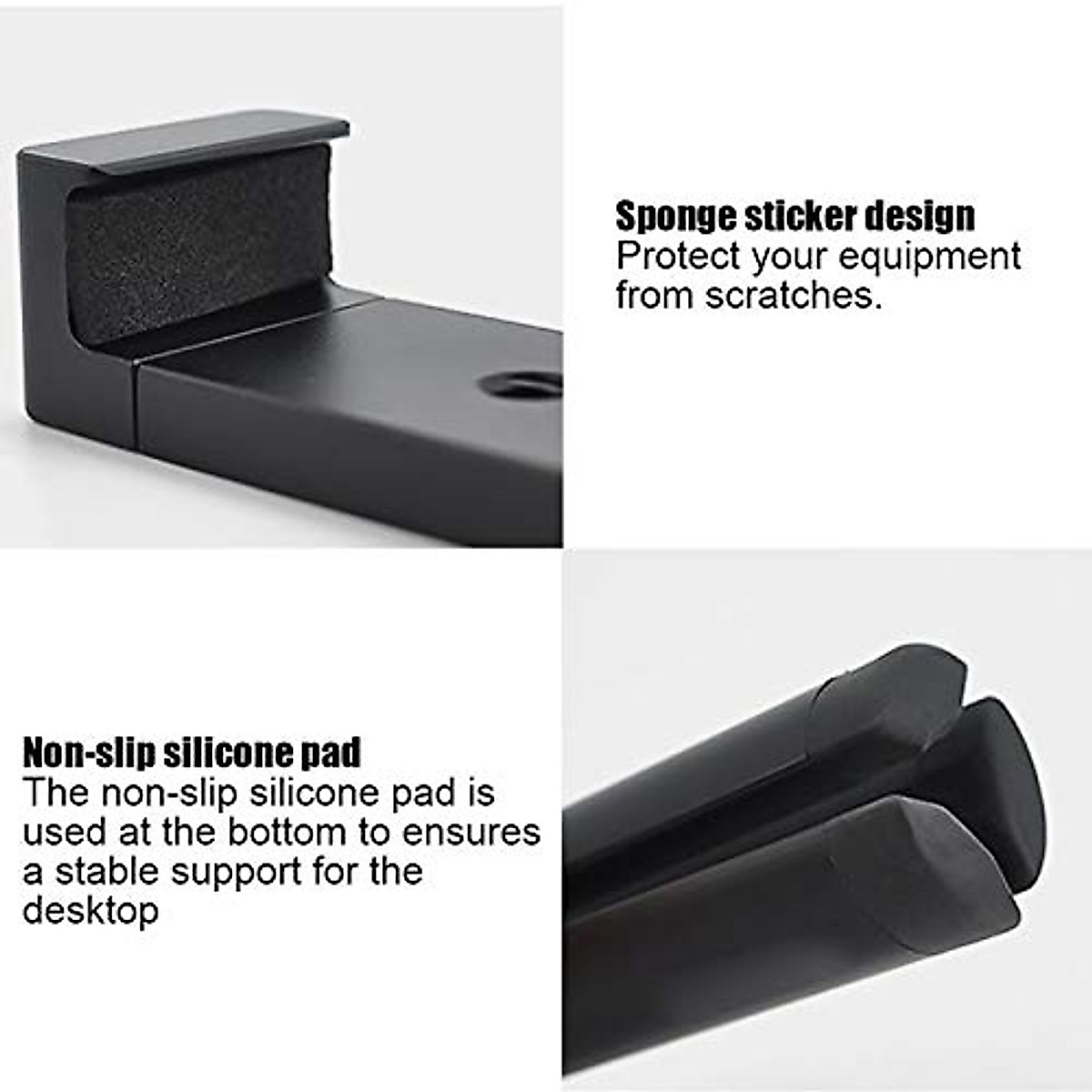 Mini Tripod Phone Tripod,Portable Table Tripod Cold Shoe Base Phone Clip Set Desk Tripod with 1/4'' Screw & Silicone Pad,for Phone Action Camera