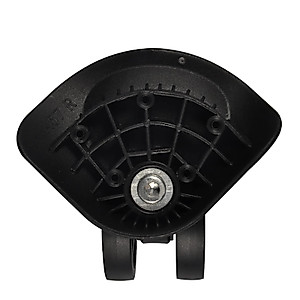 Luggage Suitcase Replacement Wheel, 360 Degree Swivel Caster Wheel Black Plastic Travel Luggage Trolley Spare Rotating Wheel for Outdoor Repair Replacement