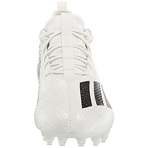 adidas Men's Adizero Scorch Football Shoe, White/Black/White, 11.5