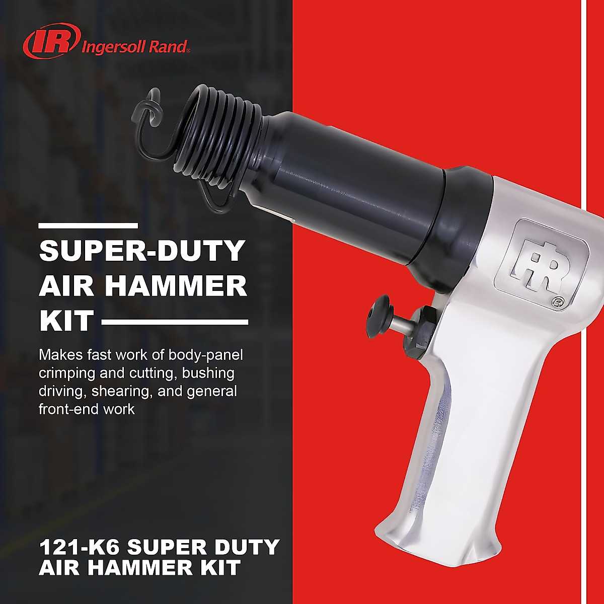 Ingersoll Rand 121-K6 Super Duty Air Hammer Kit, 3000 BPM, 2-9/32" Stroke