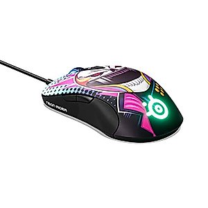 SteelSeries Sensei Ten Neon Rider Edition Gaming Mouse – 18,000 CPI TrueMove Pro Optical Sensor – Ambidextrous Design – 8 Programmable Buttons – 60M Click Mechanical Switches – RGB Lighting