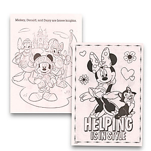 Disney Mickey Mouse Coloring Book Super Set with Stickers (4 Mickey Mouse Activity Books for Kids Toddlers)
