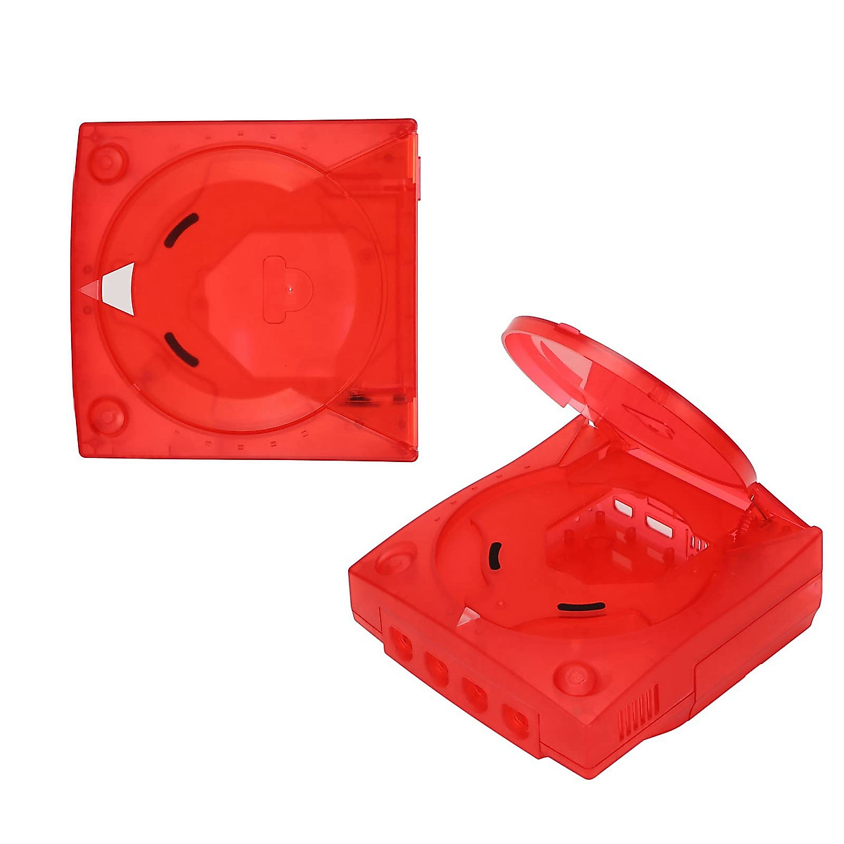 Housing Shell, Impact Resistant Translucent red Replacement Translucent case ABS for SEGA Dreamcast DC for Friends