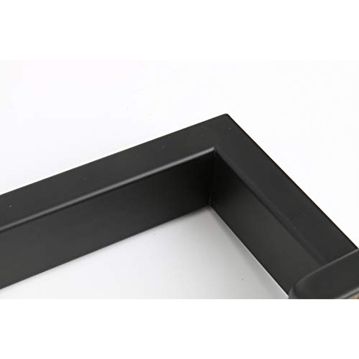 TocTen Bath Towel Rack - Square Base Thicken SUS304 Stainless Steel Towel Bar for Bathroom, Bathroom Accessories Towel Rod Heavy Duty Wall Mounted Towel Holder. (Black, 20)