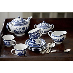 Johnson Brothers Willow Blue 20 Piece Dinnerware Set, Service for 4