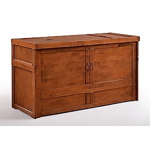 Night & Day Furniture Murphy Cube Cabinet Bed (Cherry, Queen)