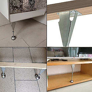 2 Pack Adjustable Height Center Support Leg for Bed Frame, Bed Center Slat Heavy Support Leg, Extra Durable Steel Support Legs | Suitable for Bed Frame, Bed Center Slats, Cabinet and Wooden Furniture