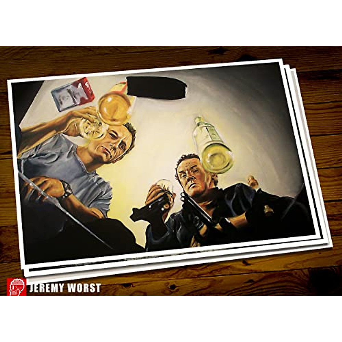 JEREMY WORST "Layer Cake" Whiskey Tequila Marlboro Gun Ready Poster Wall Art Or Canvas Print gifts Movie Daniel Craig bottle sign Shirt nokia phone hang