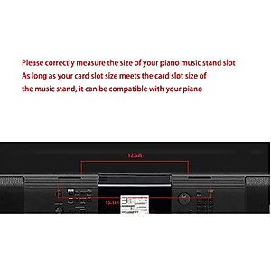 PILIPALA Upgraded version Keyboard Music Score Stand Music Rest Music Rest Sheet Musical Instrument Parts Portable Durable Holder Suitable for most 61-key 25-key 49-key keyboards。