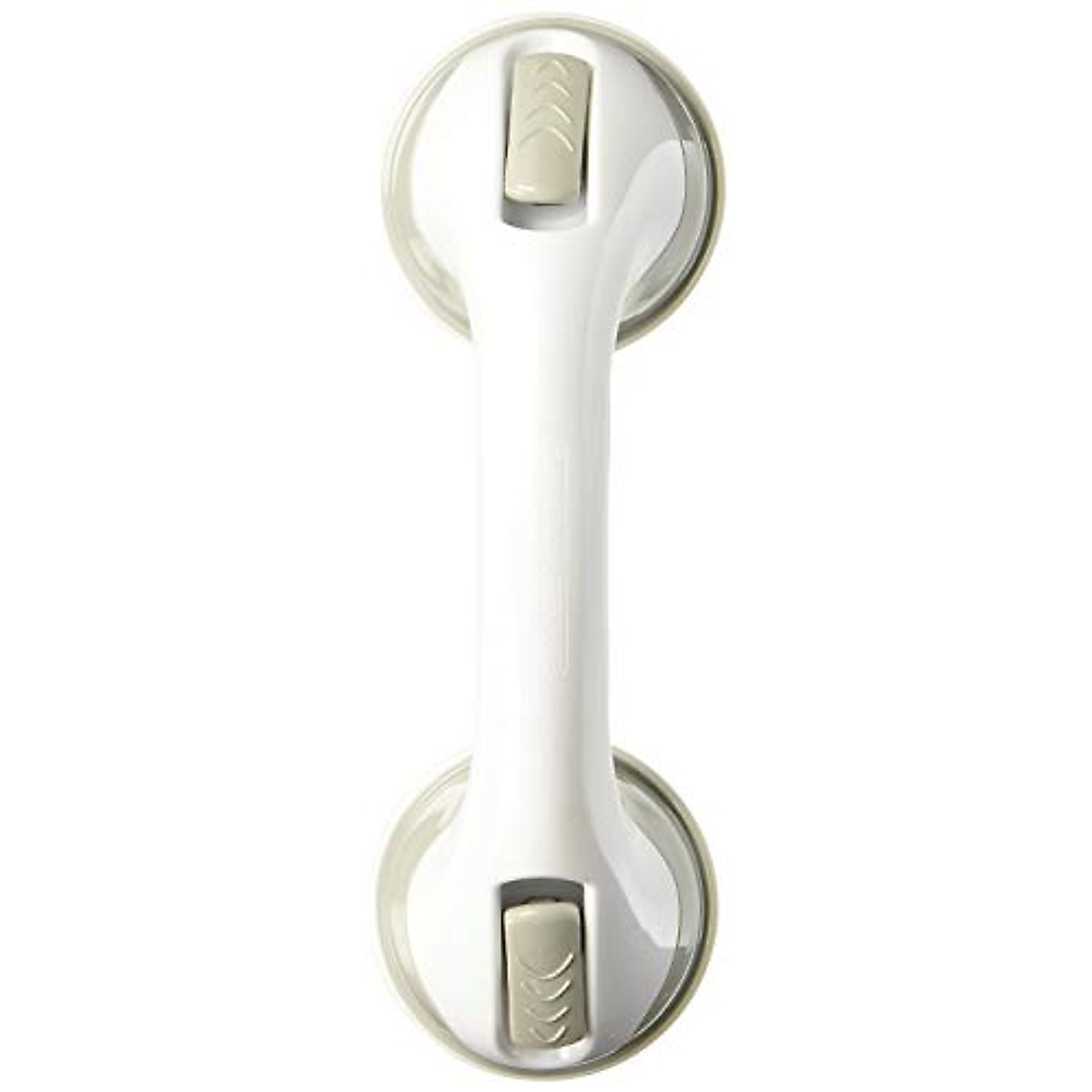 Safe-er-Grip Safe-er-Grip Changing Lifestyles Suction Cup Grab Bars for Bathtubs & Showers; Safety Bathroom Assist Handle, White & Grey, 12 inches