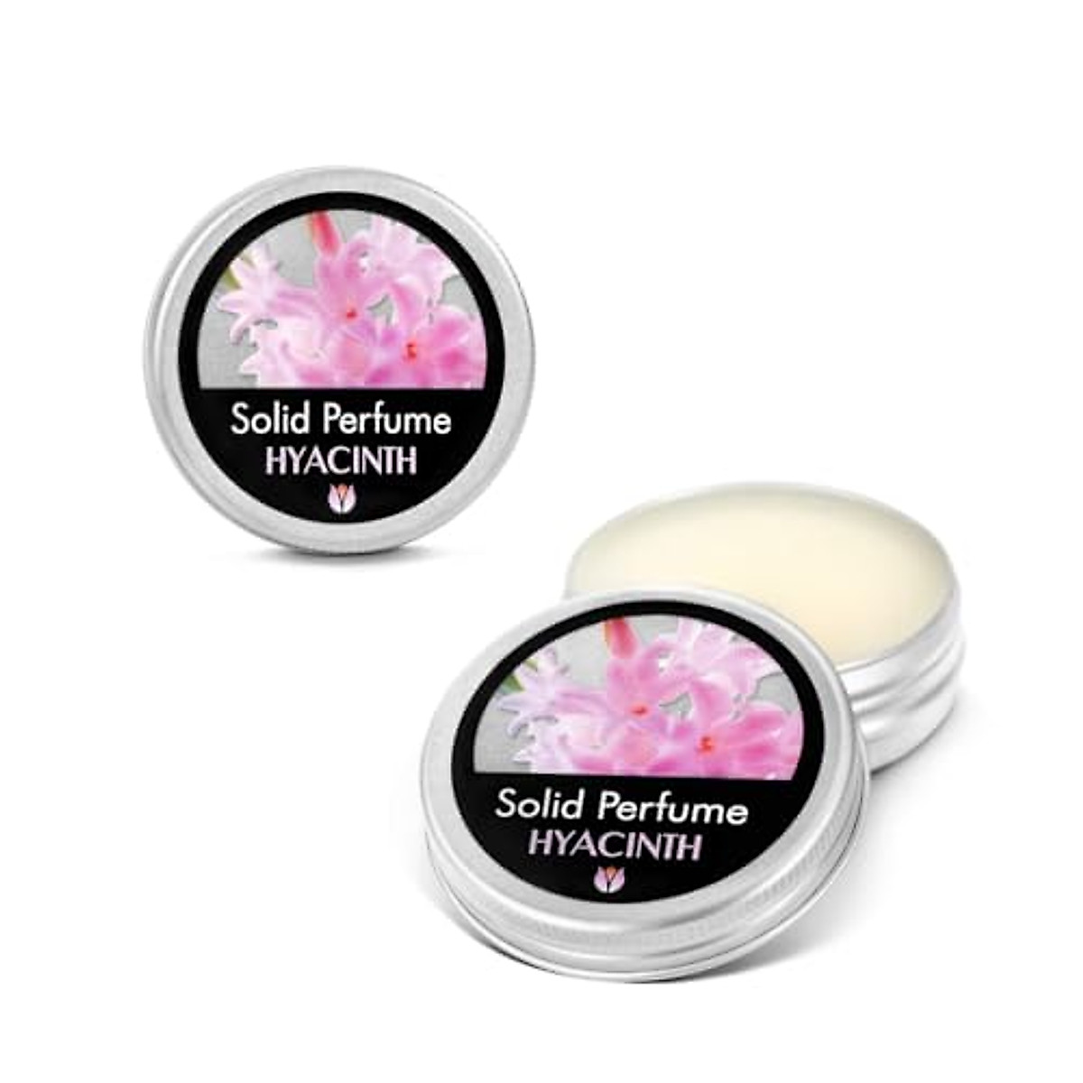 Flowerland Solid Perfume - Portable Pocket Balm Perfume Perfect for Travel Use - Natural Fragrance Parfum for Men and Women - Natural & Vegan - Hyacinth (30ml)