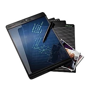 Boogie Board Blackboard Authentic Reusable Notebook with Letter-Size Writing Tablet with Stylus, Instant Erase and Templates (8.5”x11”)
