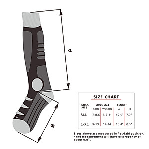 Feetalk Ski Snowboard Socks Thermal Merino Wool —Outdoor Activity Skiing Men's and Women's Socks