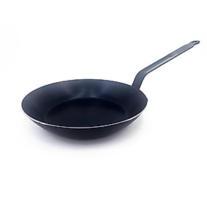 de Buyer - Blue Carbon Steel Fry Pan 2mm Thick - ACCESS - 8” Diameter, 5.5” Cooking Surface - Oven Safe - Naturally Nonstick - Non-Toxic Coating - Made in France