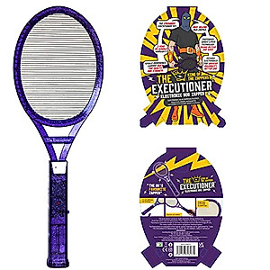 The Executioner Fly Killer Mosquito Swatter Racket Wasp Bug Zapper Indoor Outdoor (Purple)