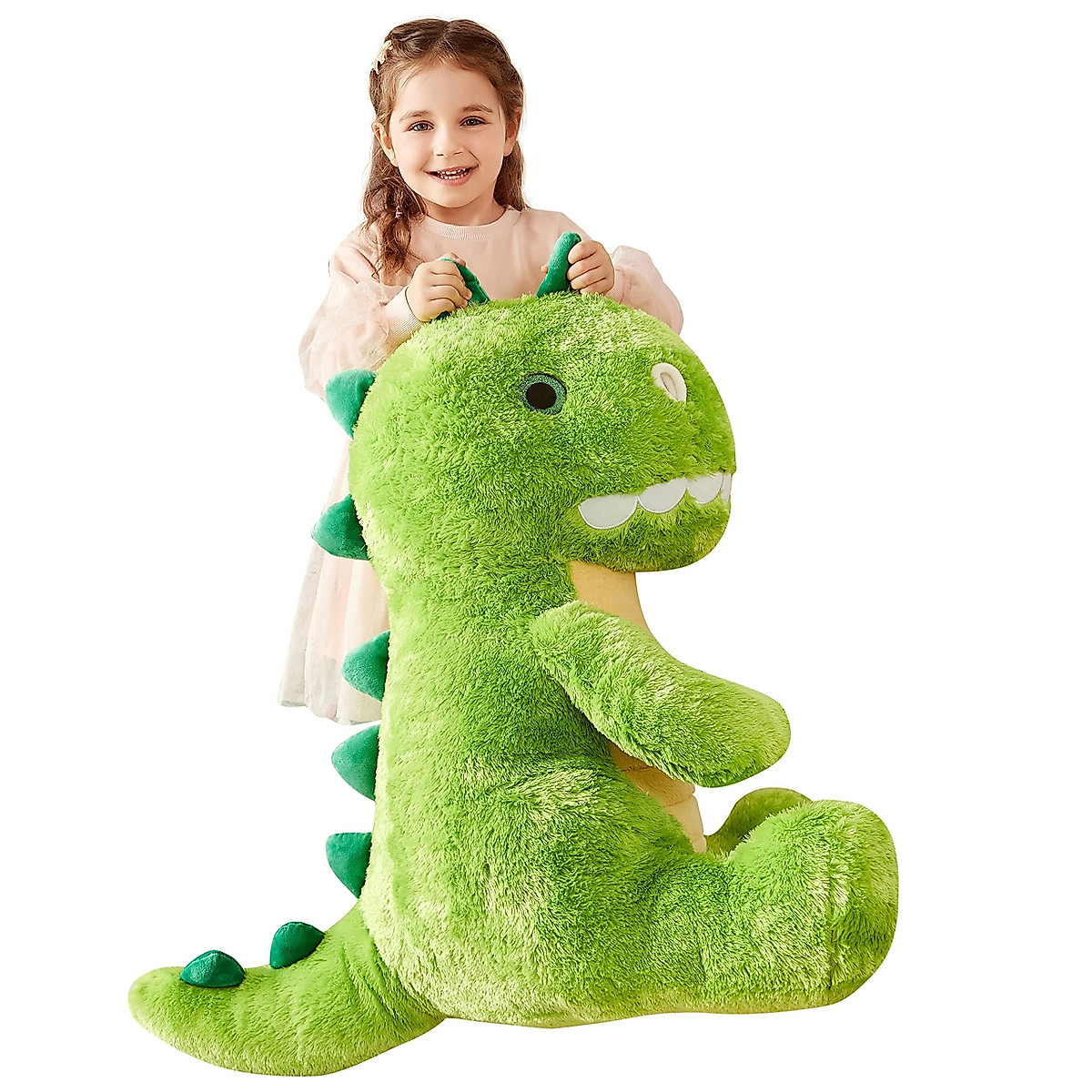 IKASA Large Dinosaur Stuffed Animal Plush Toy,Giant T-Rex Cute 23" Jumbo Soft Toys,Huge Big Size Fluffy Plushy Fat Plushie,Gifts for Kids