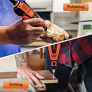 𝟭𝟰𝟭𝗣𝗰𝘀 𝗥𝗼𝘁𝗮𝗿𝘆 𝗧𝗼𝗼𝗹 𝗔𝗰𝗰𝗲𝘀𝘀𝗼𝗿𝗶𝗲𝘀 𝗞𝗶𝘁 - GOXAWEE 1/8-inch Shank All Purpose Power Tool Accessory Set Universal Fitment for Easy Drilling Sawing Sanding Grinding Polishing