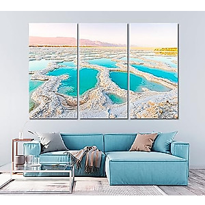 Dead Sea Coast Canvas Print 1 Panel / 36x24 inches