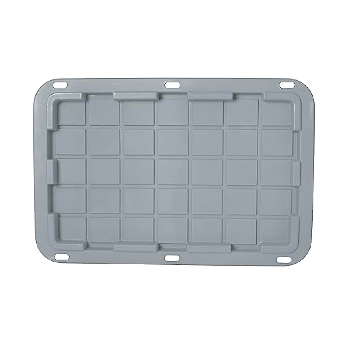 CX BLACK & YELLOW®, 27-Gallon Heavy Duty Tough Storage Container & Snap-Tight Lid, Black and Grey, (14.3”H x 20.6”W x 30.6”D), Weather-Resistant Design and Stackable Organization Tote [4 Pack]