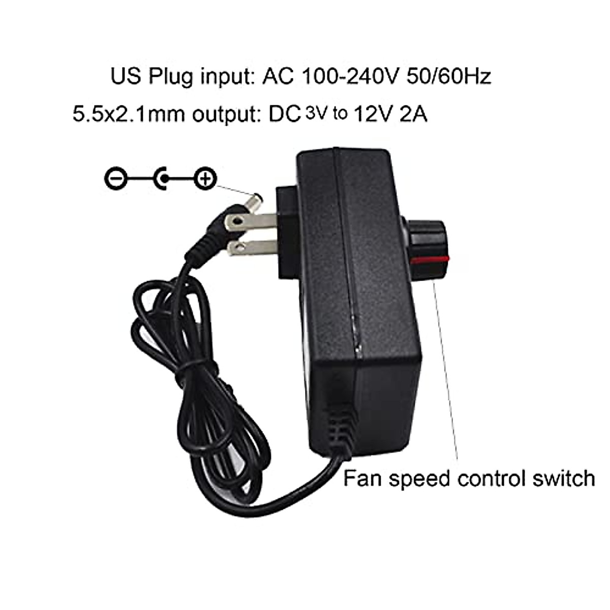 110V 220V BBQ Fan Barbecue Heating Stove 12V Air Blower Cooking Grill Fan Adjustable Speed Charcoal Fire Starter 9733 97mm