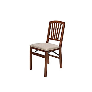 Stakmore Slat Back Folding Chair Finish, Set of 2, Cherry