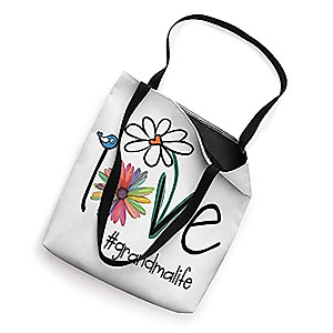 Love Grandma Life, Art Flower Tote Bag