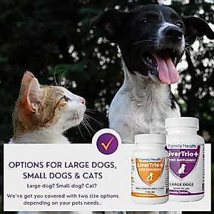 LiverTrio+ Comprehensive Liver Support Supplement for Large Dogs. Flavorful Chewable Tablets Combining Same, SPC, Silybin A+B, + Glutathione 30Ct (Large)