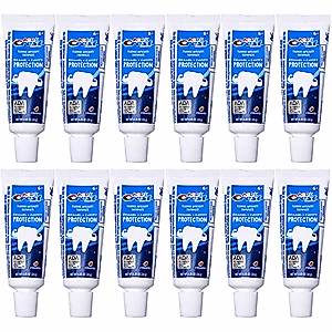 Crest Kids Advanced Toothpaste, Junior Toothpaste 6+ Years Old Enamel + Cavity Protection with Strawberry Flavor, Travel Size 0.85oz (24g) - Pack of 12