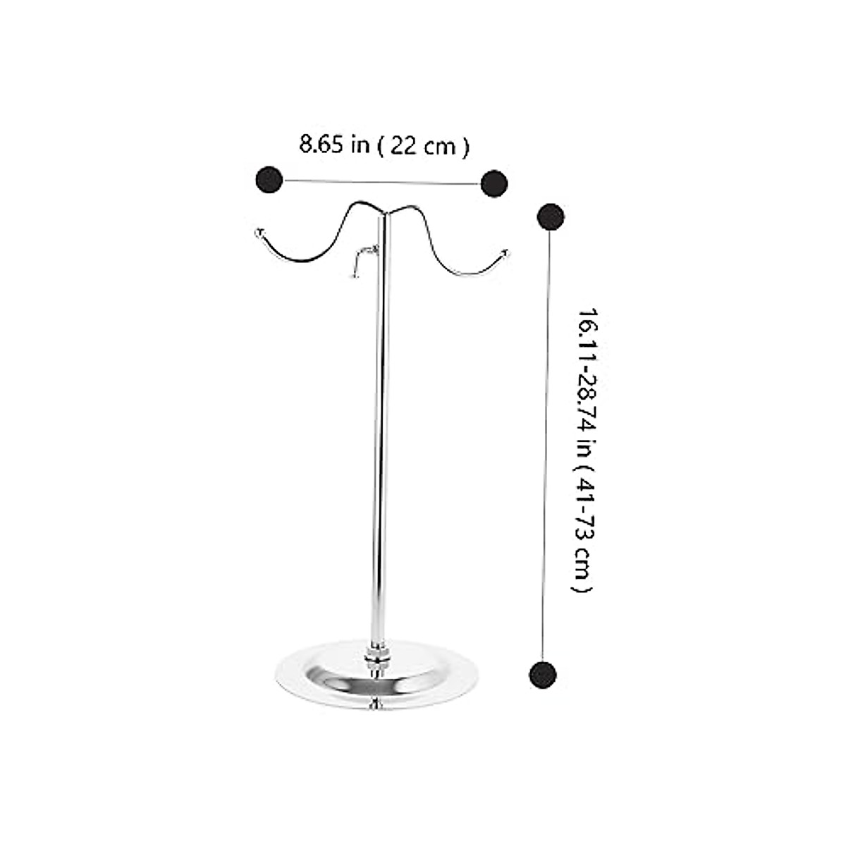 Zerodeko Towel Rack Towel Stand Towel Holder Stand Chrome Towel Holder Balanced Base Towel Bar Towel Storage Holder Vanity Towel Holder Stainless Steel Organizer Dressing Table