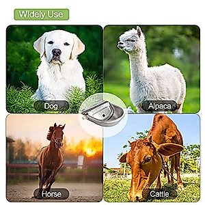 Automatic Waterer Bowl Stainless Steel Drinking Water Bowl Dispenser with Float Valve for Horse Cattle Goat Sheep Dog