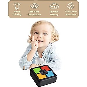 Light Up Memory Game Handheld Electronic Toys Color Memorizing Classic Board Games Quiz Game with Lights and Sounds