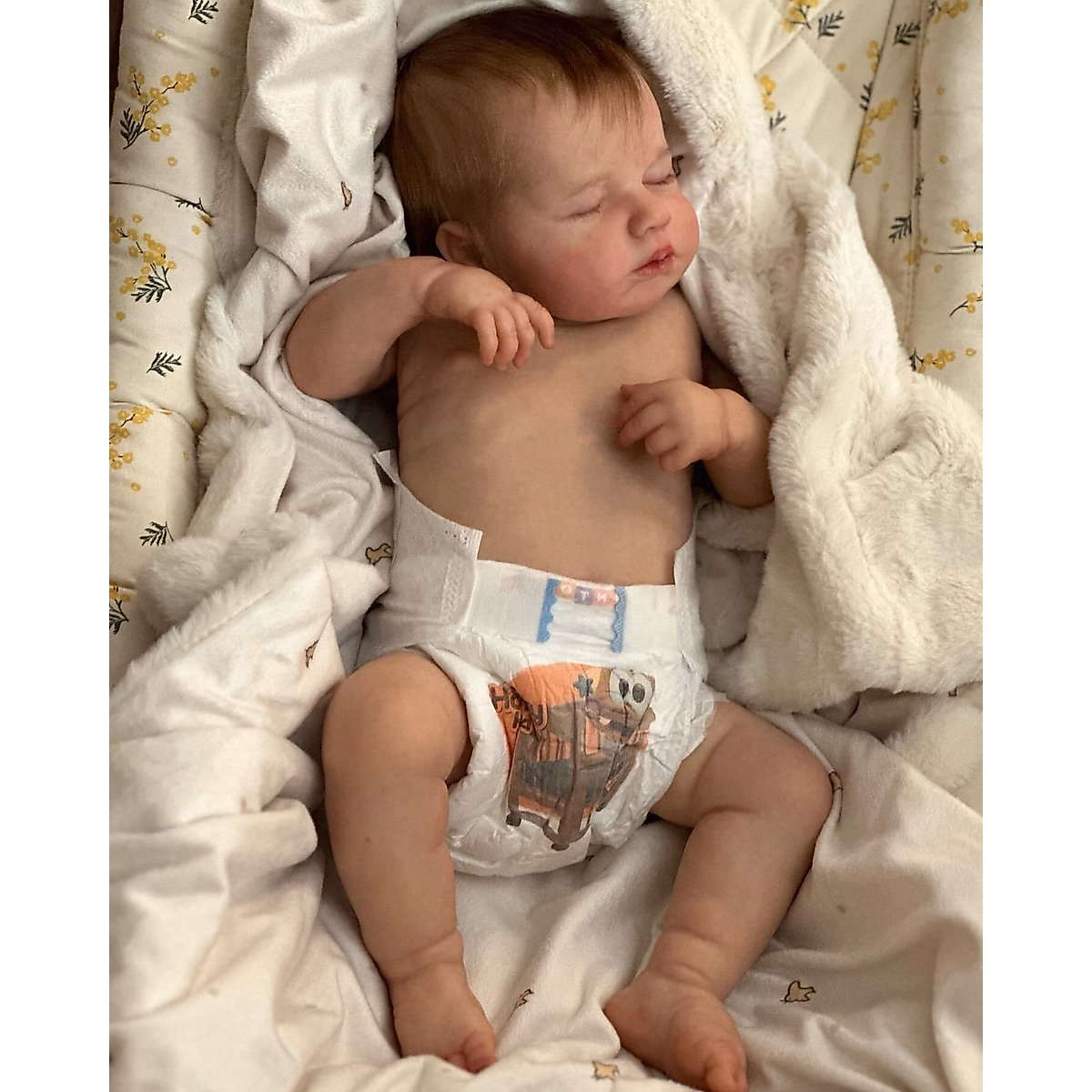 Angelbaby Reborn Baby Dolls Silicone Full Body Loulou 20inch Realistic Sleeping Newborn Boy Doll That Look Real Babies New Born Doll Waterproof Cute Handmade Visible Veins Bebe Lifelike Dolls
