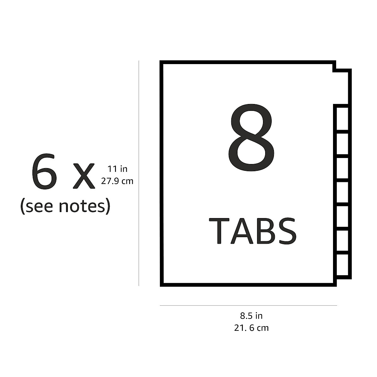 Amazon Basics 3 Ring Binder Dividers With 5 Tabs, Paper Binder Dividers, Insertable Multicolor Plastic Tabs, Pack of 12 Sets (60 Dividers Total)
