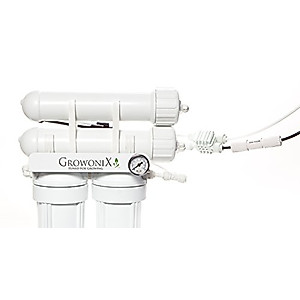 GROWONIX EX400 400 Gallon Per Day Reverse Osmosis System Ultra High Flow Rate Water Purification Filter for Hydroponics Gardening Growing Drinking H20 Coffee Point of use On Demand Purifier