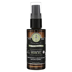 Suavecito Premium Blends Beard Oil - Leave-In Beard Conditioner For Softening Hair, Hydrating Skin, Eliminating Beard Dandruff, Healthy Beard Growth - Sandalwood Fragrance - 1 oz