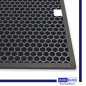 PUREBURG FP-F60UW Replacement True HEPA Filter Set Compatible with Sharp FZ-F60HFU FZ-F60DFU Fits Sharp FP-F60UW FP-F60U-W Air Purifier