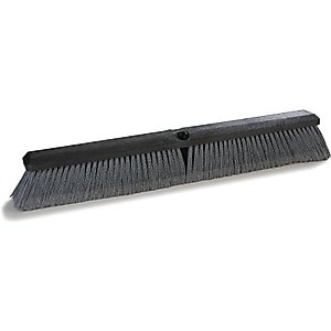 SPARTA Flo-Pac Plastic Floor Sweeps for Industrial Cleaning, 18 Inches, Gray, (Pack of 12)